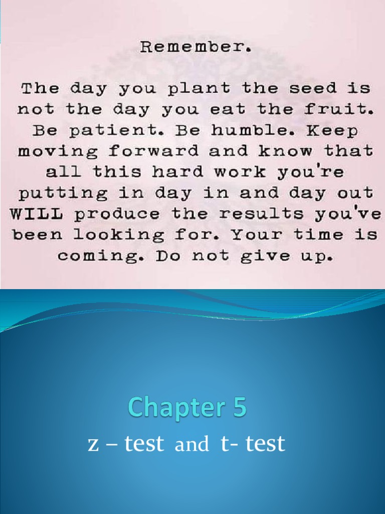 Z-and-T-test (SW Statistic) | PDF | Statistical Hypothesis Testing ...