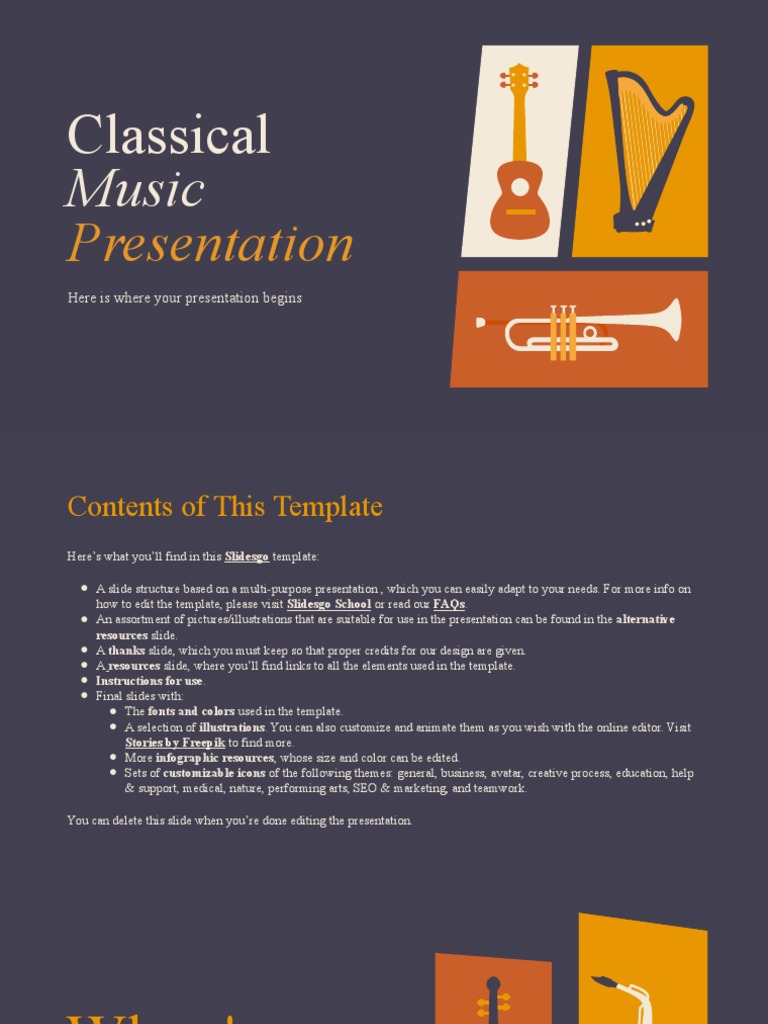 Classical Music Presentation by Slidesgo | PDF | Planets | Solar System