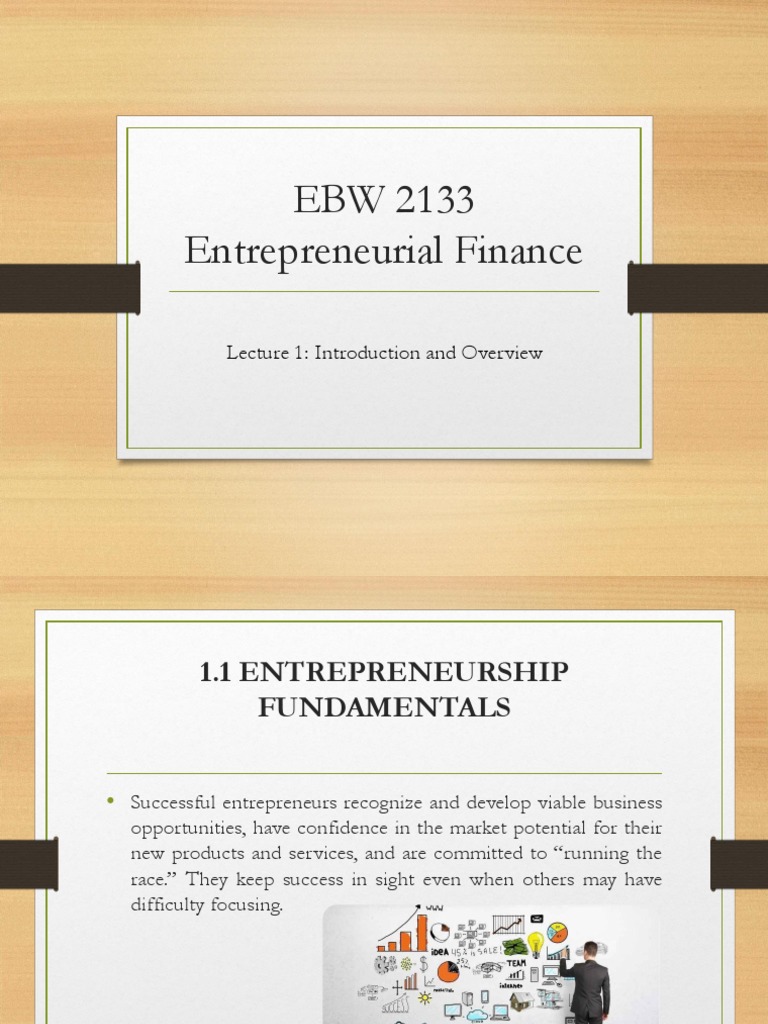 Introduction To Entrepreneurial Finance Download Free Pdf