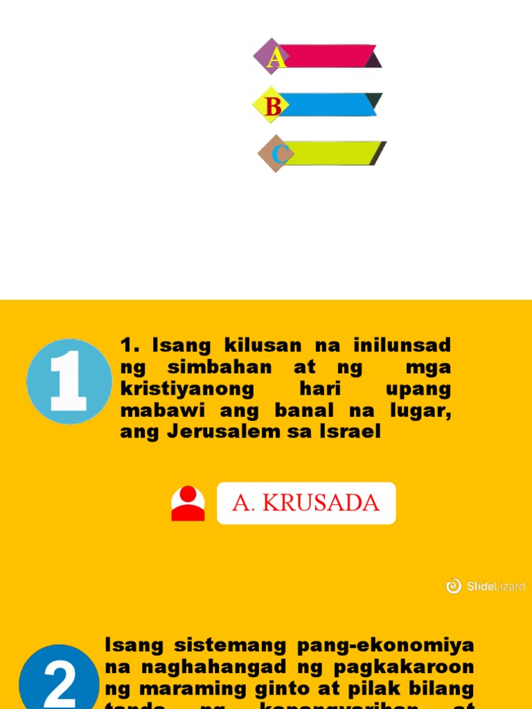 SlideLizard Quiz Templates | PDF