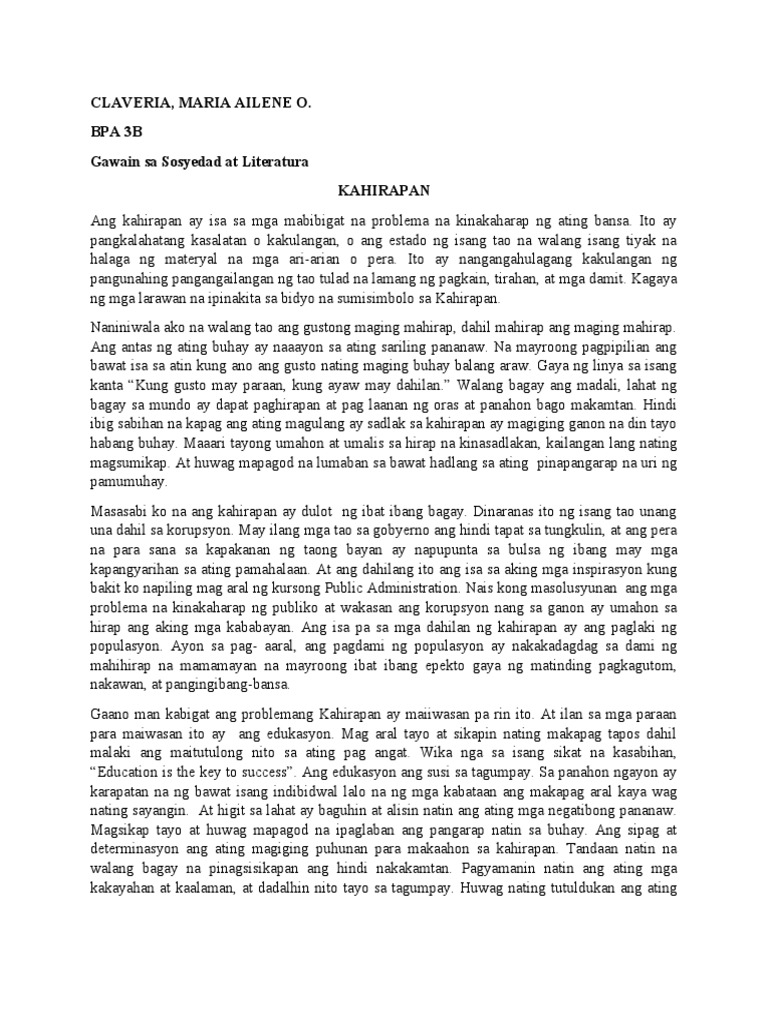 KAHIRAPAN | PDF