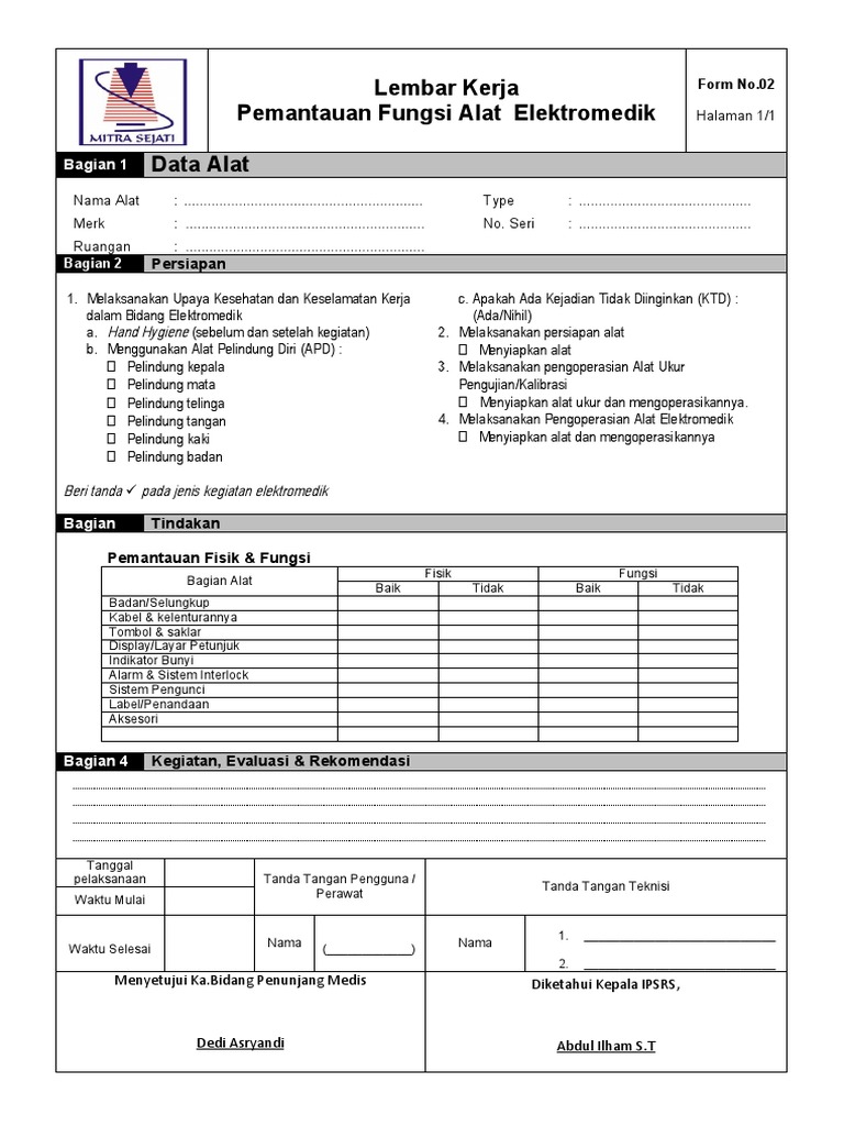 Form Laporan Harian | PDF