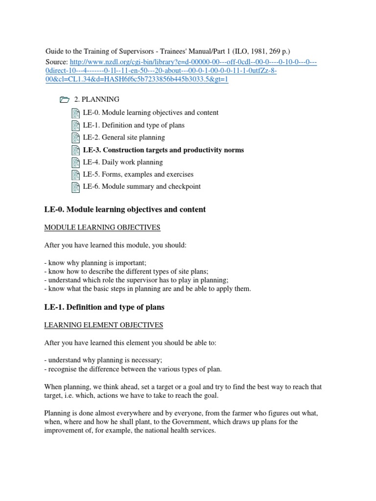 Guide To The Training of Supervisors | PDF | Business | Nature
