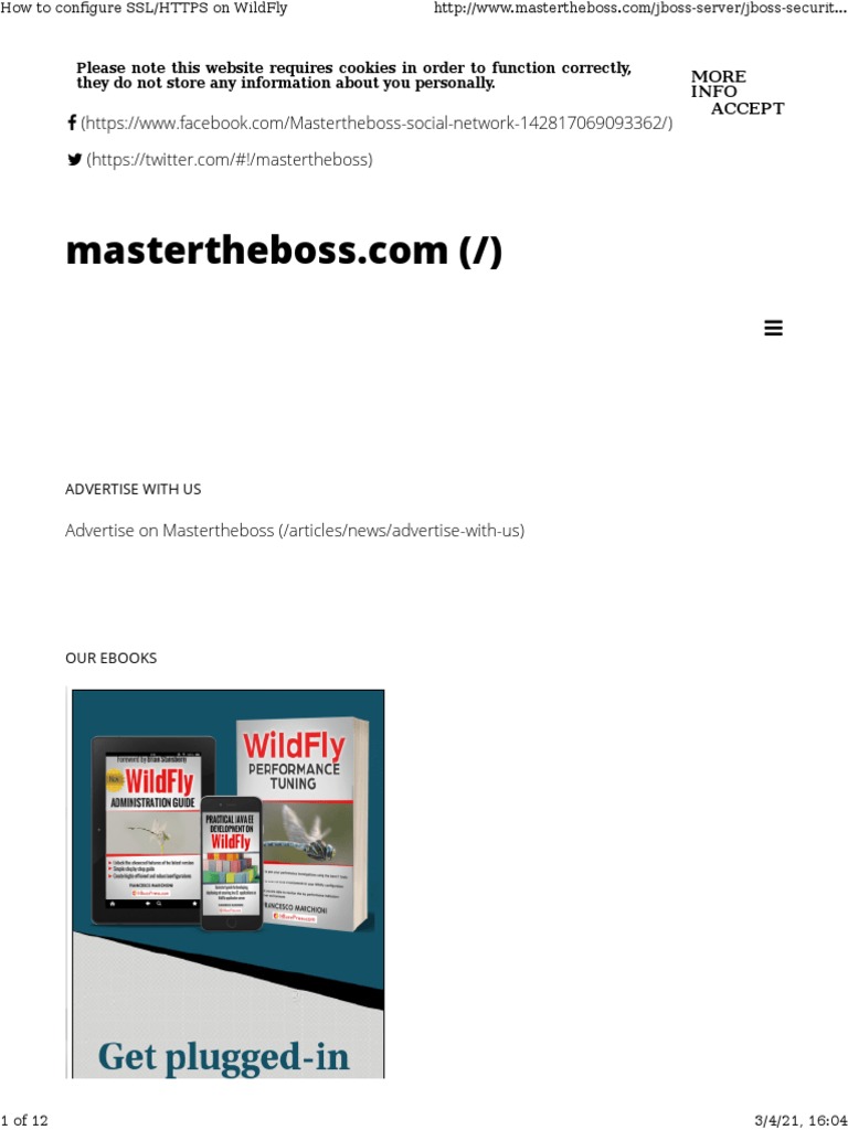 Configure SSL Mastertheboss | PDF | Transport Layer Security | Public Key Certificate