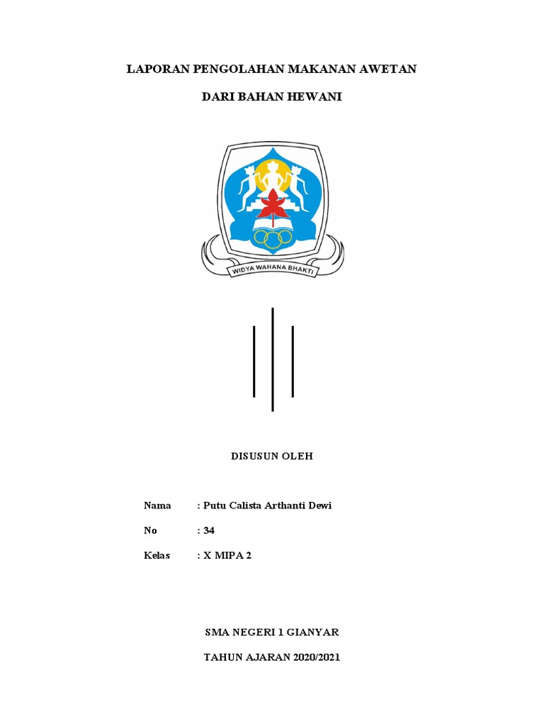 Laporan Pengolahan Makanan Awetan | PDF