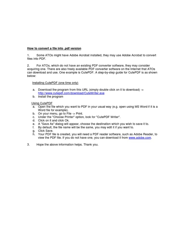 How To Convert A File Into PDF | PDF