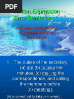 FSO Practice Test - English Expression (Test 1) | PDF | Corruption ...