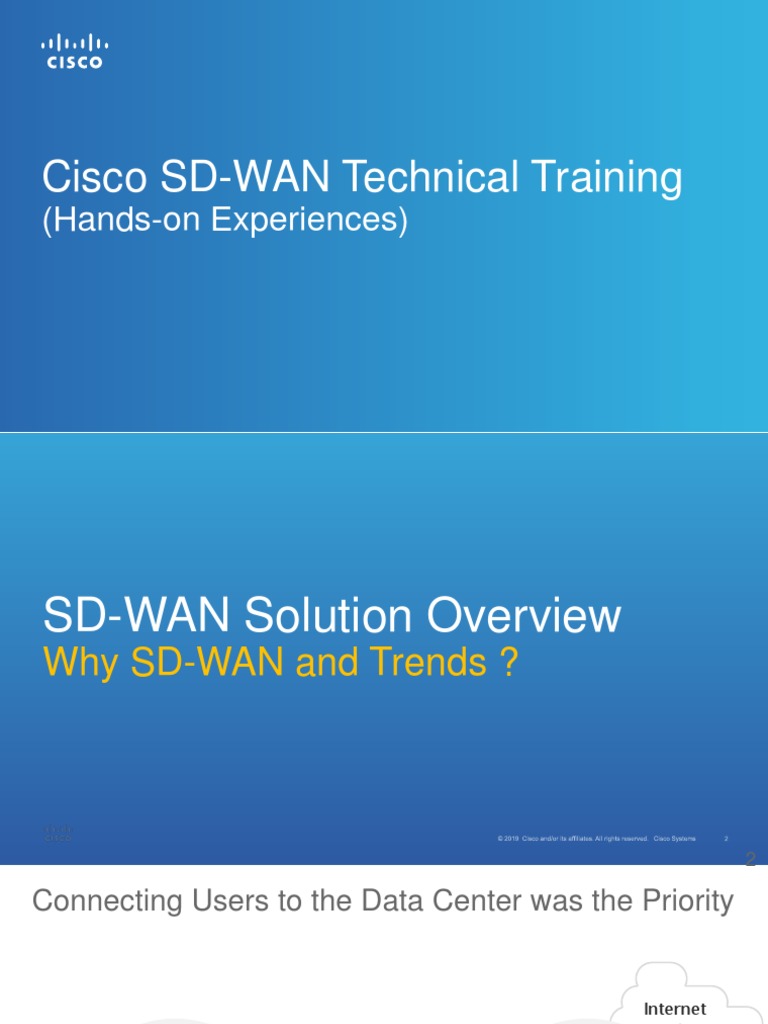 Cisco SD-WAN Technical Training | PDF