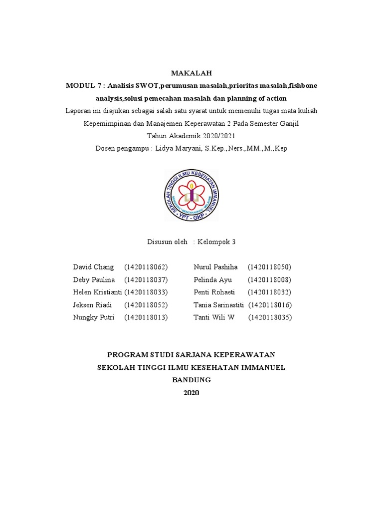 Makalah Modul7 - Kelompok3 | PDF