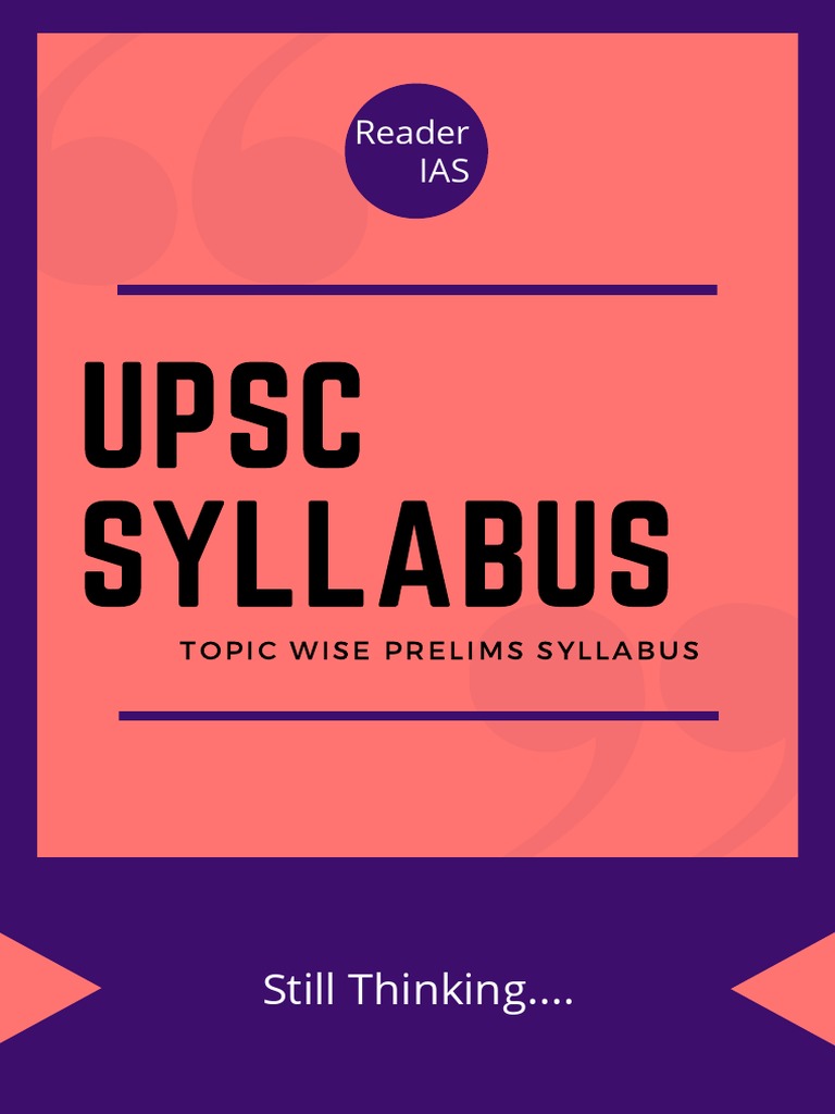UPSC Prelims Syllabus (90 Day Plan) | Download Free PDF | Presidents Of ...