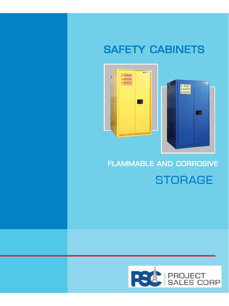 PSC Flammable+Storage+Safety Cabinets Mailer | PDF | Door ...