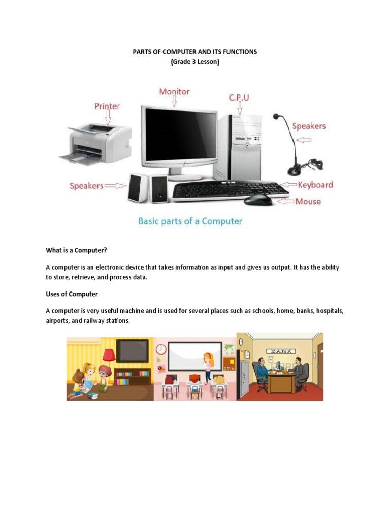 Computer Parts and Their Functions | PDF | Computers