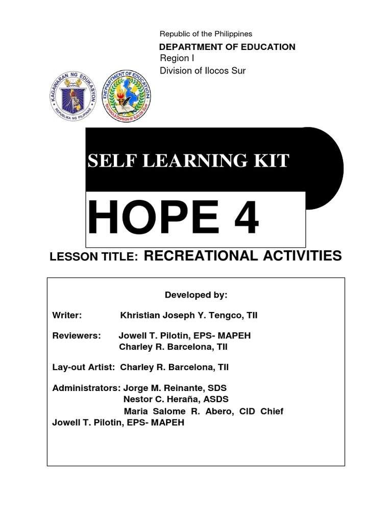 HOPE4 MELC4 MODULE4-Edittednoanswerkey | PDF | Tai Chi | Heart Rate