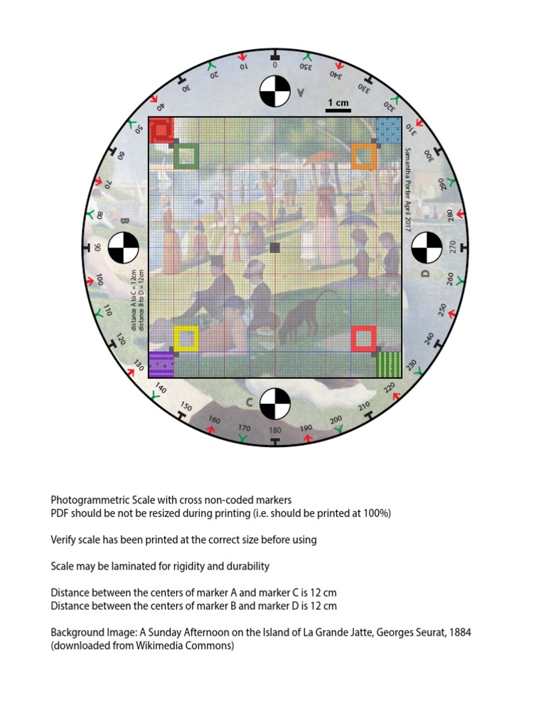 Photogrammetric Scale Noncoded Markers Plus 2017 Smaller 12cm | PDF