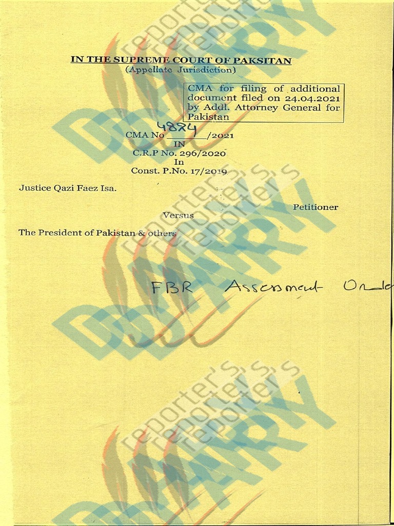The FBR Report Which Does Not Exist | PDF