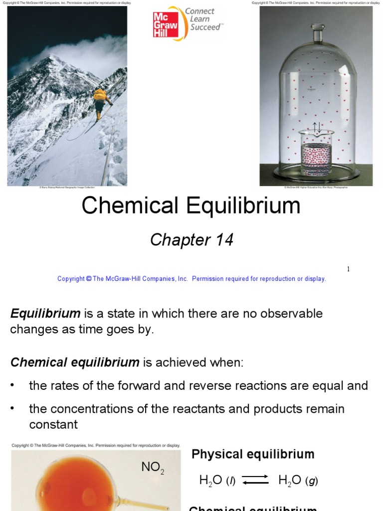 Chapter 14 Chemical Equilibrium | PDF | Chemical Equilibrium ...