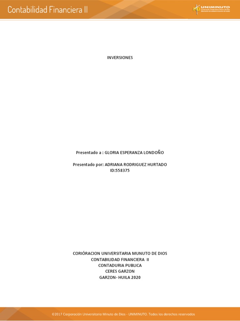 CF - Inversiones | PDF | Inversiones | Compartir (Finanzas)