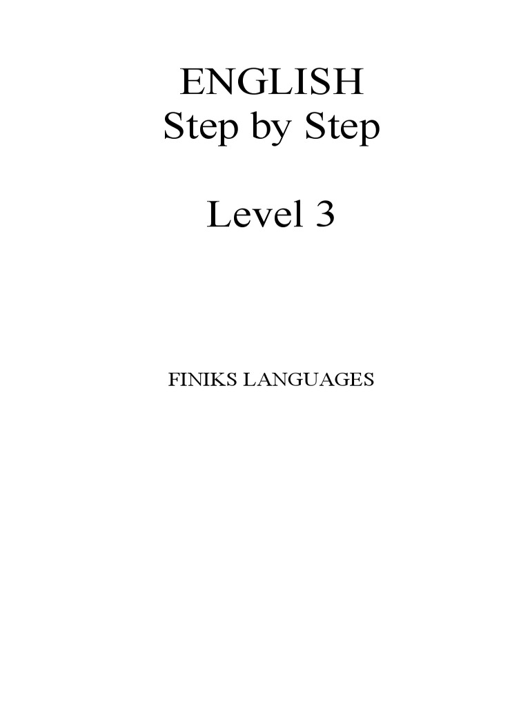 English Step by Step Level 3 | PDF