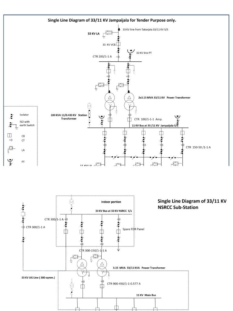 Single-Line Diagram of 11kV Substation | PDF | Electrical Substation ...