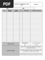 Bitacora de Cloro Residual | PDF