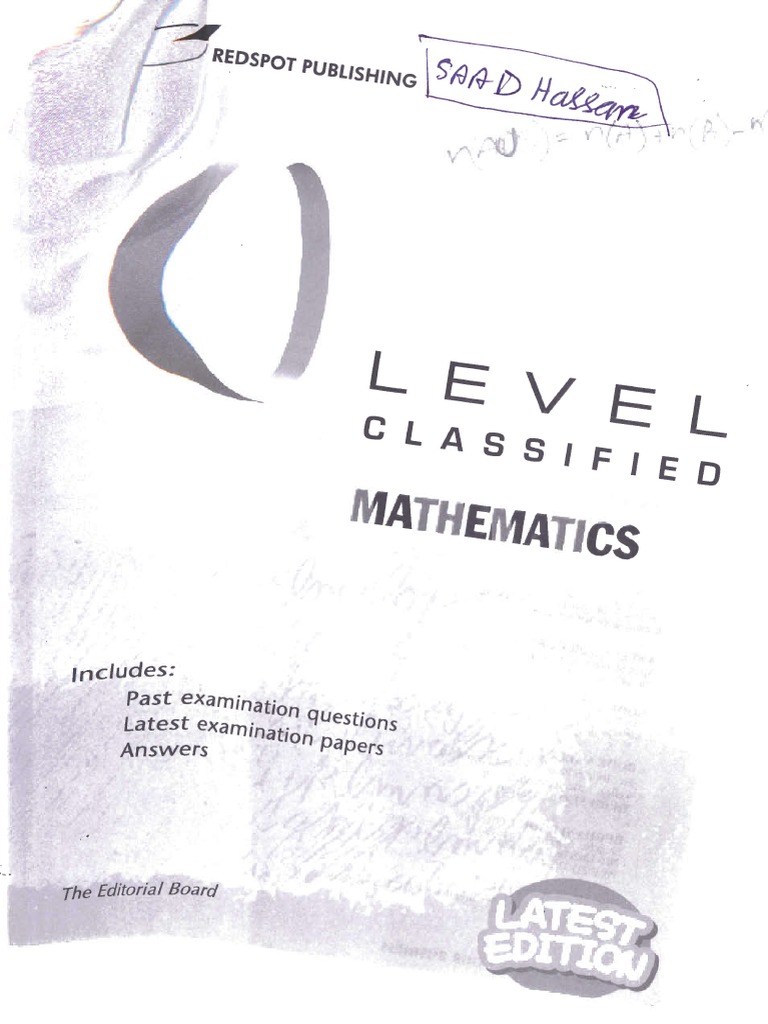 MathematicsClassified (Green) OLevel | PDF