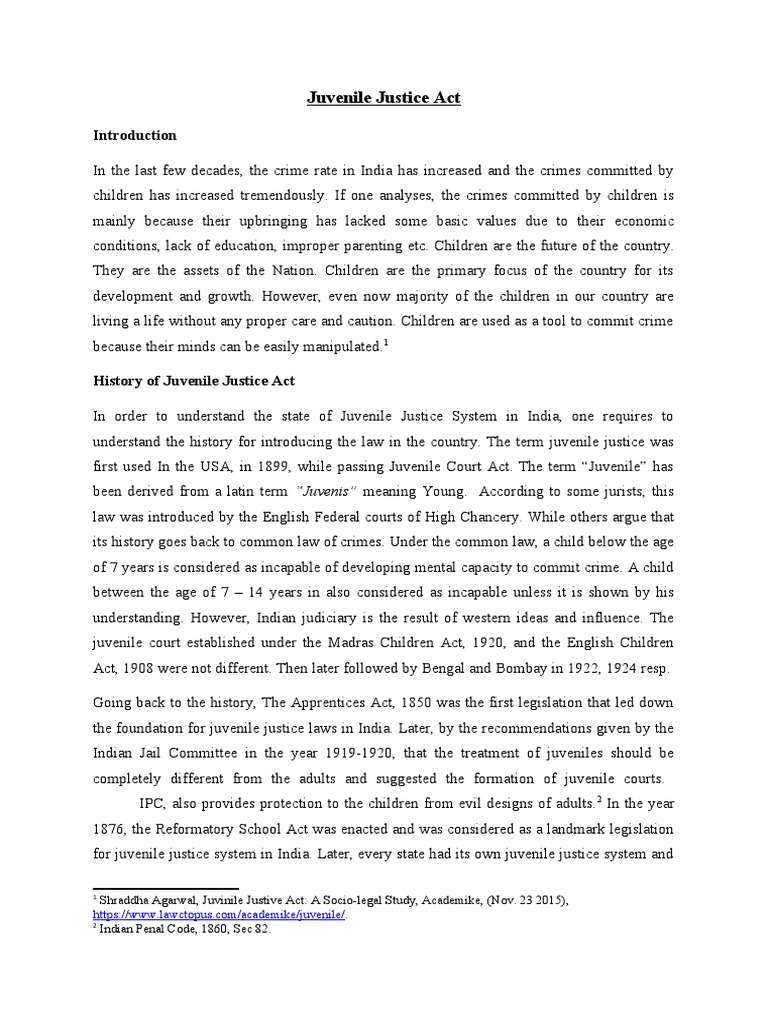 Juvenile Justice Act | PDF | Juvenile Court | Bail