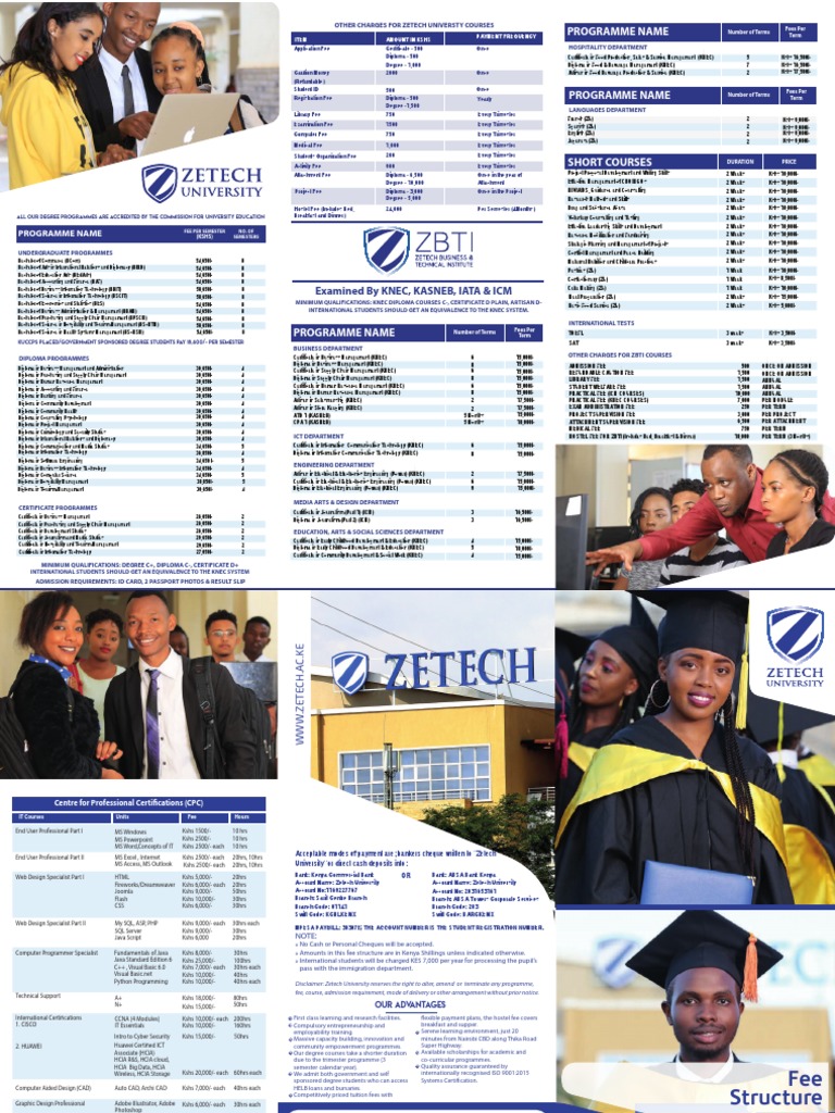 Fee Structure Effective May Intake 2020 | PDF | Bachelor's Degree | Fee