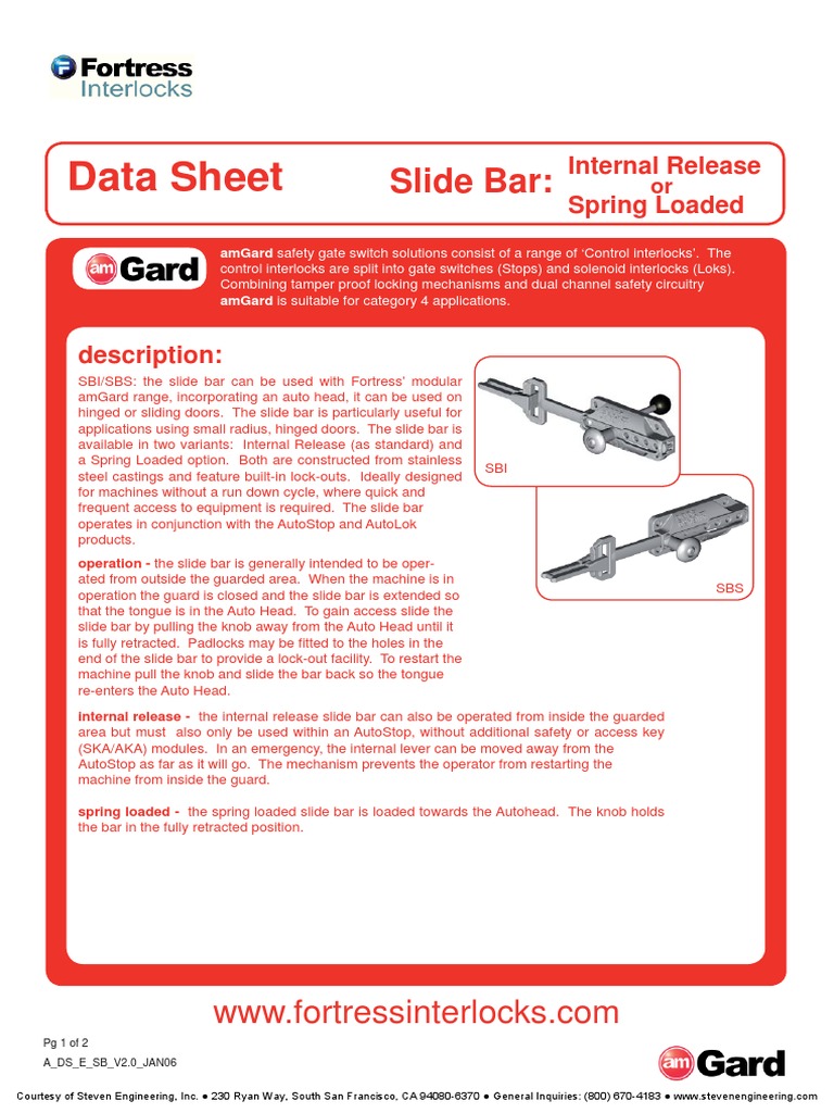 Safety Gate Switch Solutions | PDF | Door | Switch