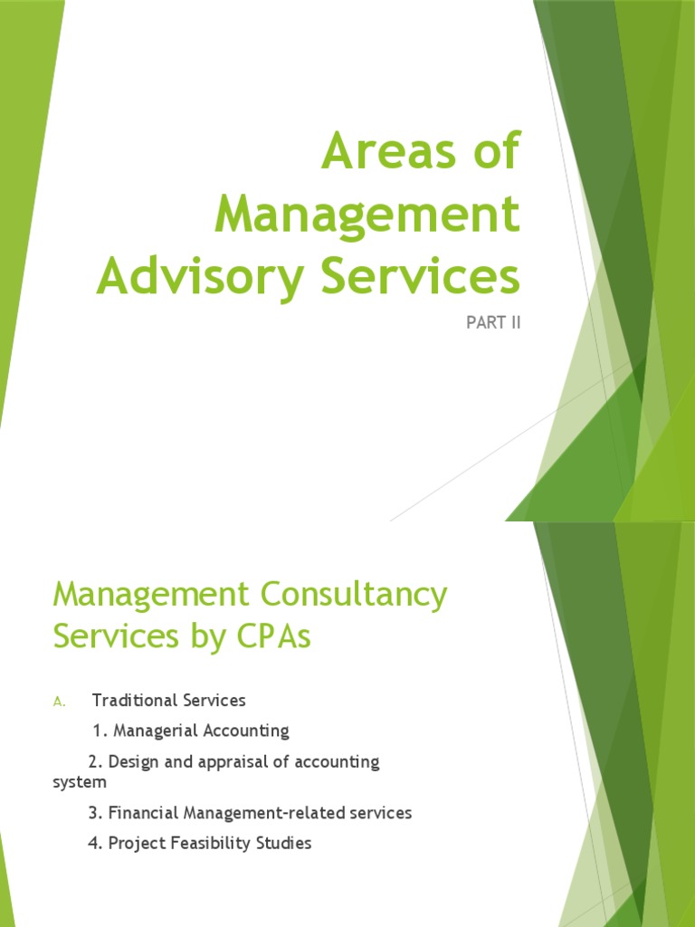 Chapter 3-Areas of Management Advisory Services Part 2 | PDF ...
