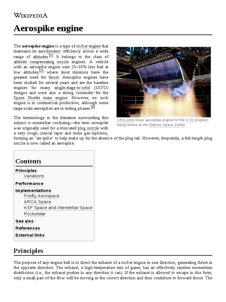 Aerospike Engine: Principles Performance Implementations | PDF ...
