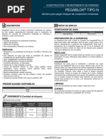 Ficha Tecnica Repemax Capa Fina (Intaco) - 1 | PDF | Hormigón | Pintar