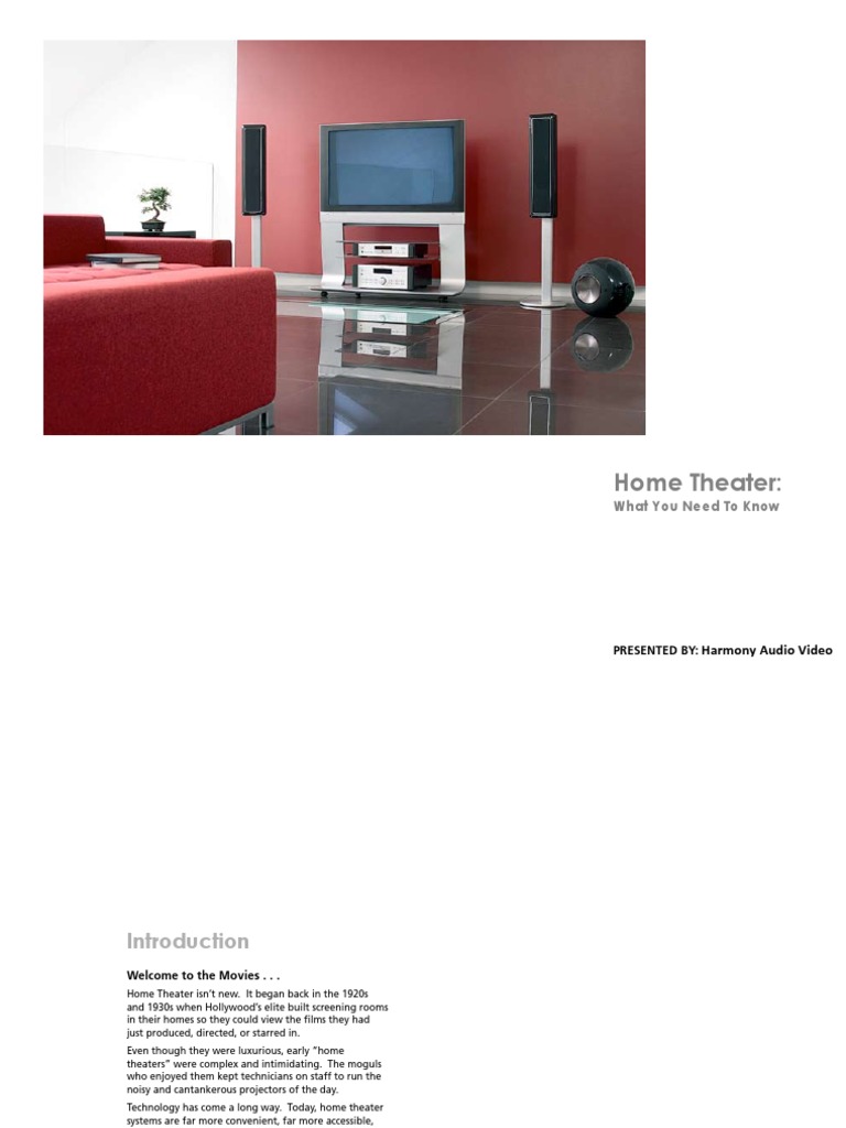Home Theater:: What You Need To Know | PDF | Video | High Definition ...