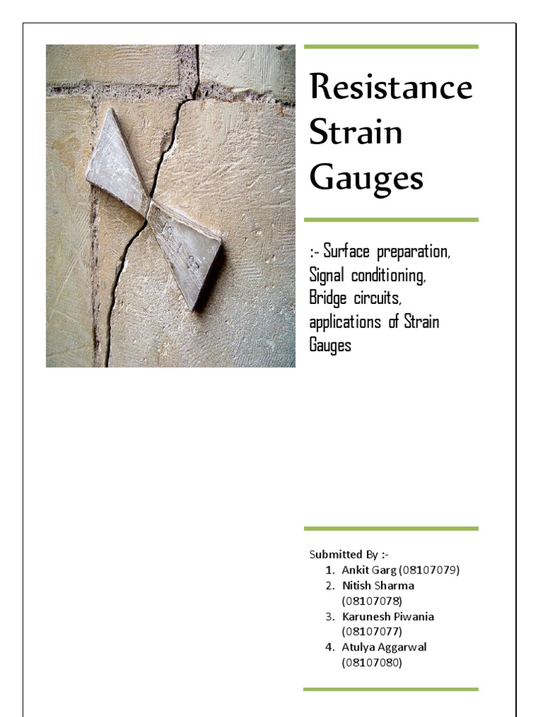 Resistance Strain Gauge | PDF | Electromagnetism | Electricity