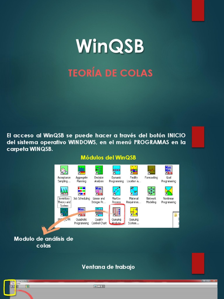 Manual Winqsb | PDF | Servidor (Computación) | Ingeniería Informática