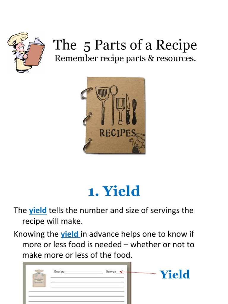 Parts of A Recipe | PDF | Muffin | Baking