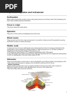 Volcanoes and Earthquakes Revision IGCSE Geography | PDF | Volcano ...