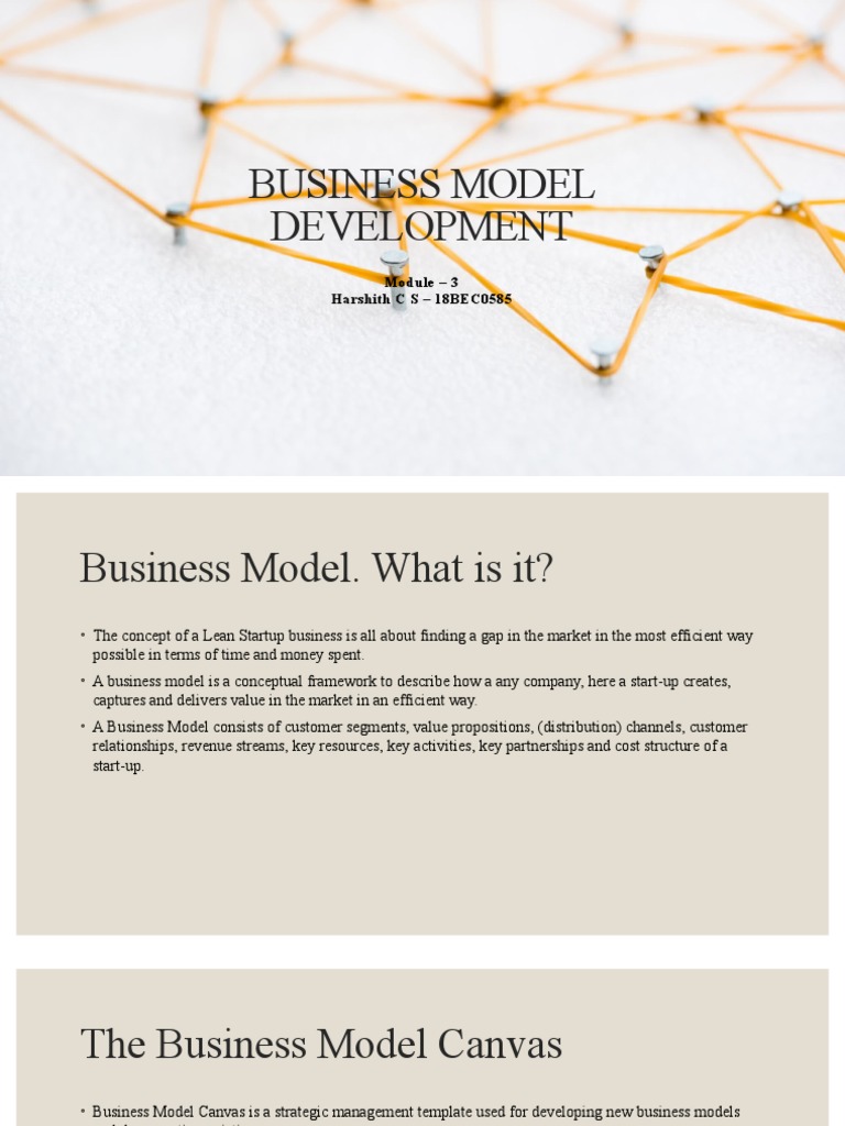 Business Model Development | PDF | Business Model | Startup Company