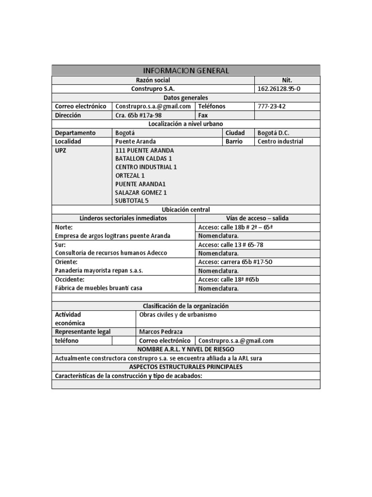 Informacion General | PDF