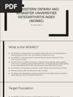 WOMAC Osteoarthritis Index Form | PDF | Clinical Medicine | Medical ...