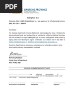 Bid Validity Extension Letter | PDF | Business