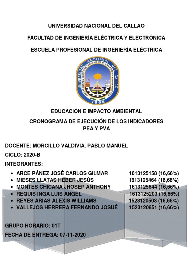 Cronograma de Ejecución de Los Indicadores PEA y PVA | PDF | Ingeniería | Science