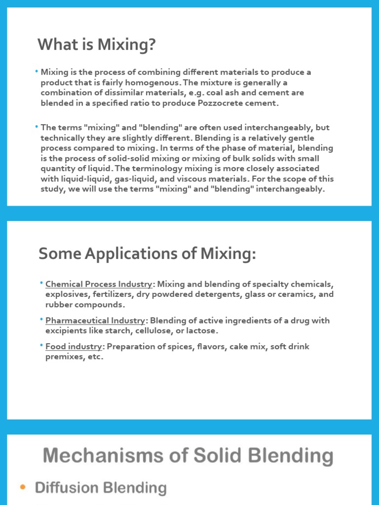 Solid-Solid Mixing | PDF