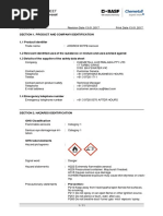 Shutter Oil MSDS | PDF | Science & Mathematics | Technology & Engineering