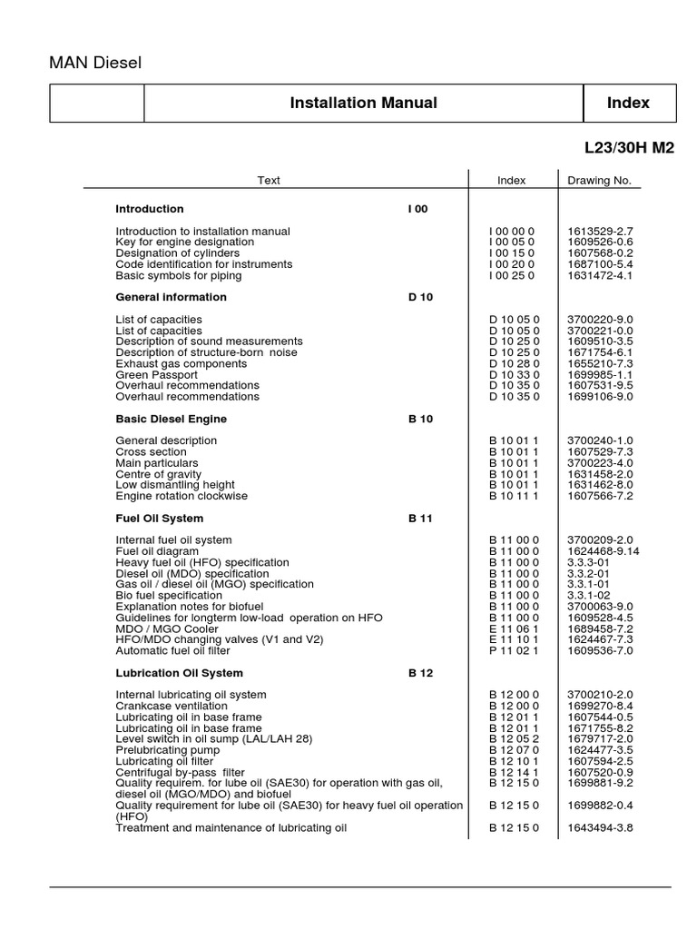 L23-30H GenSet Mk2 Project Manual | PDF | Turbocharger | Valve