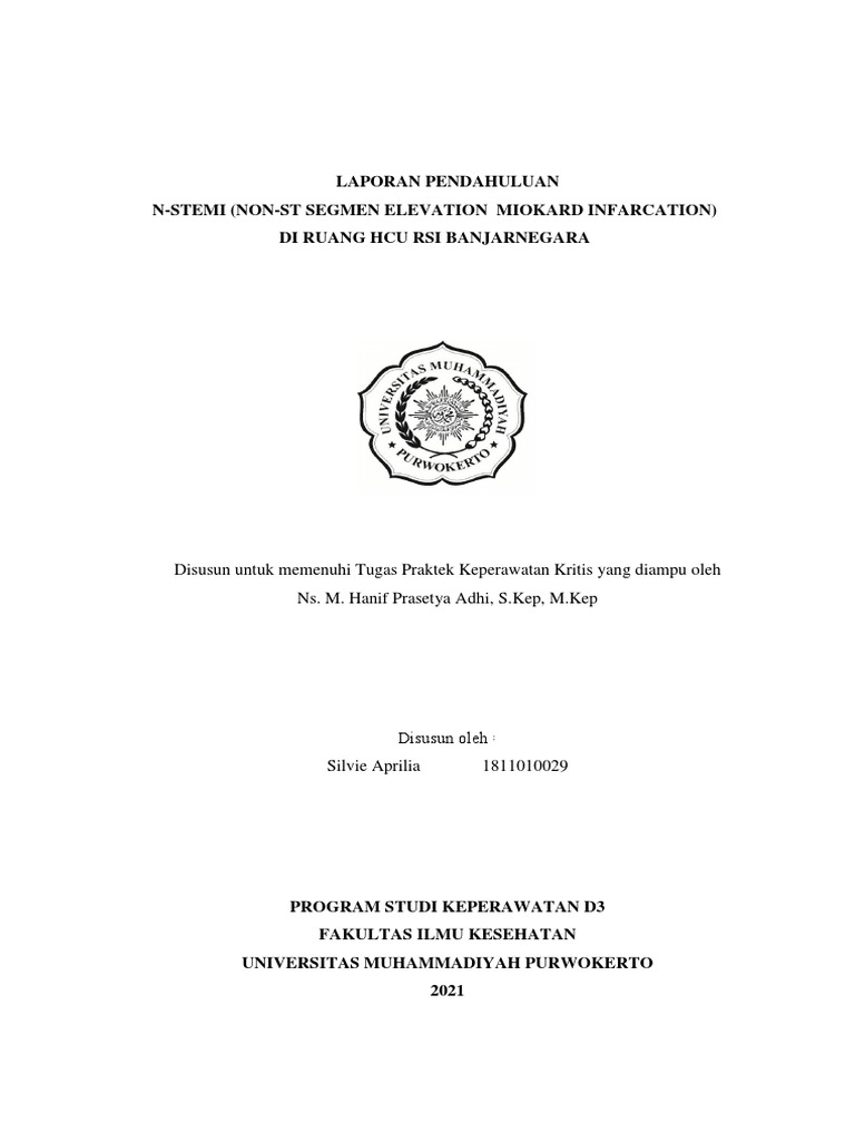Laporan Pendahuluan Nstemi | PDF