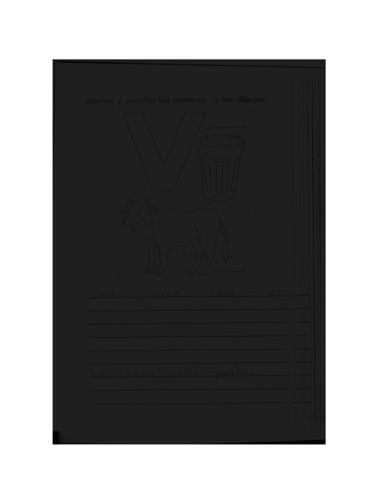 Actividades Con La Letra V. | PDF