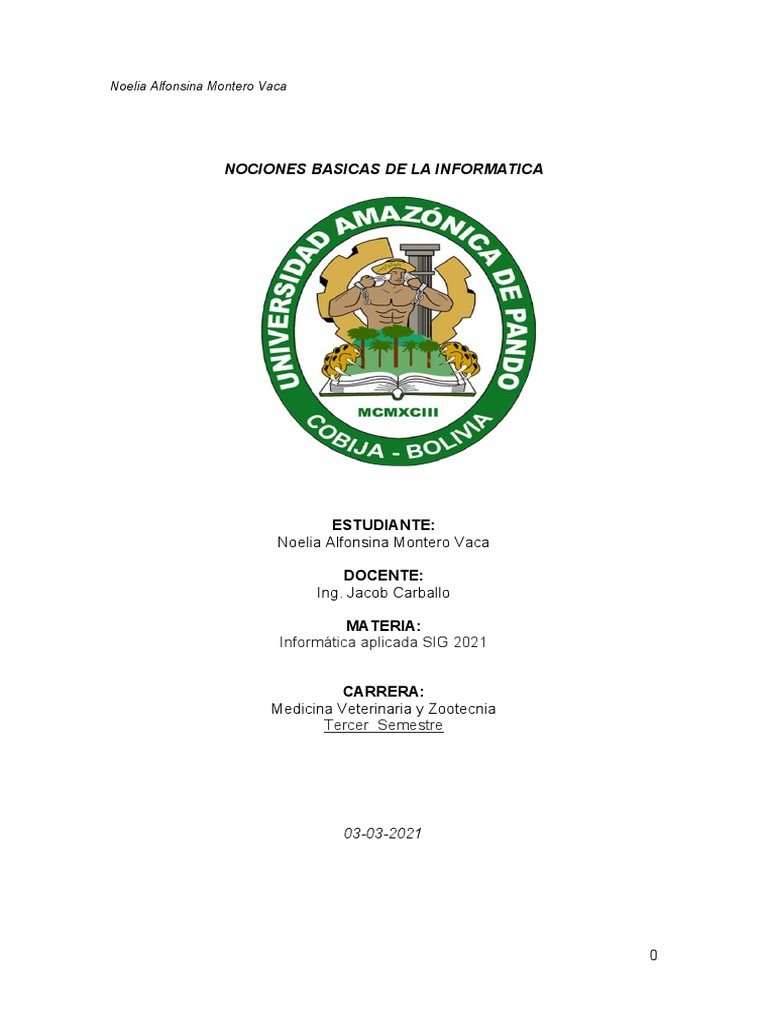 Practica 1 Nociones Basicas de La Informatica | PDF | Circuito integrado | Informática