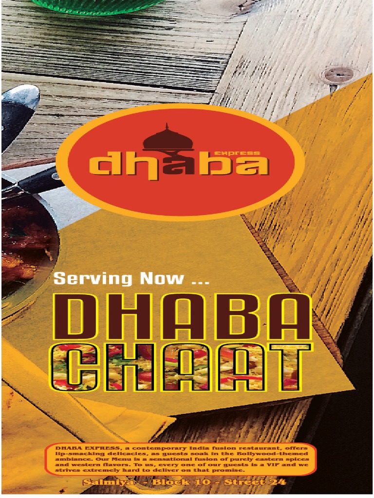 Dhaba Express Menu | PDF