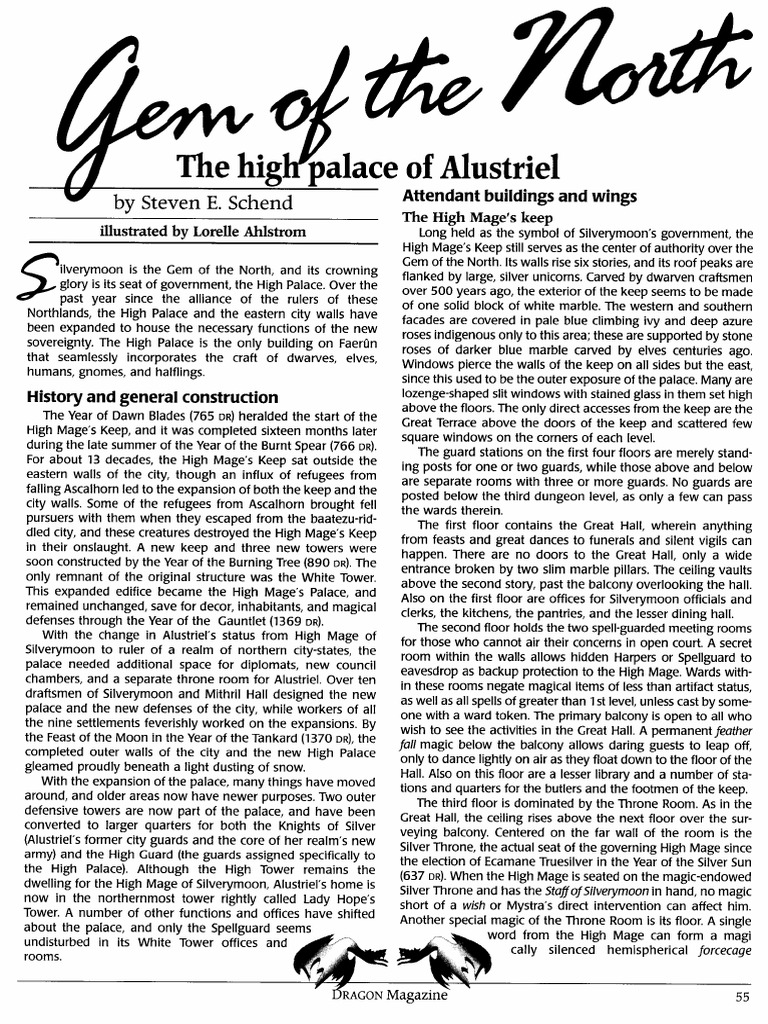 City - Alustriel From Dragon Magazine Annual 1996-3 | PDF