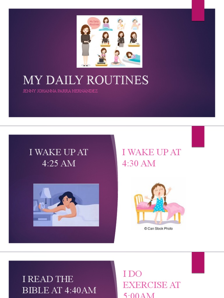 Jenny Johanna Parra Hernández's Daily Routine: A Visual Breakdown of ...
